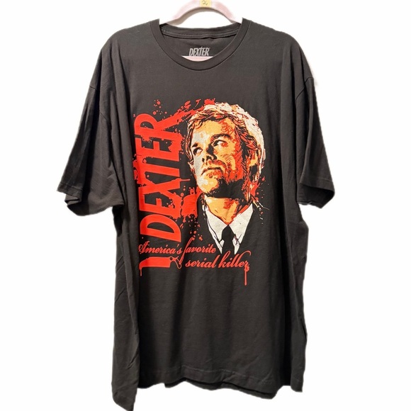 Shirts | Dexter Tee Shirt Black Red | Poshmark